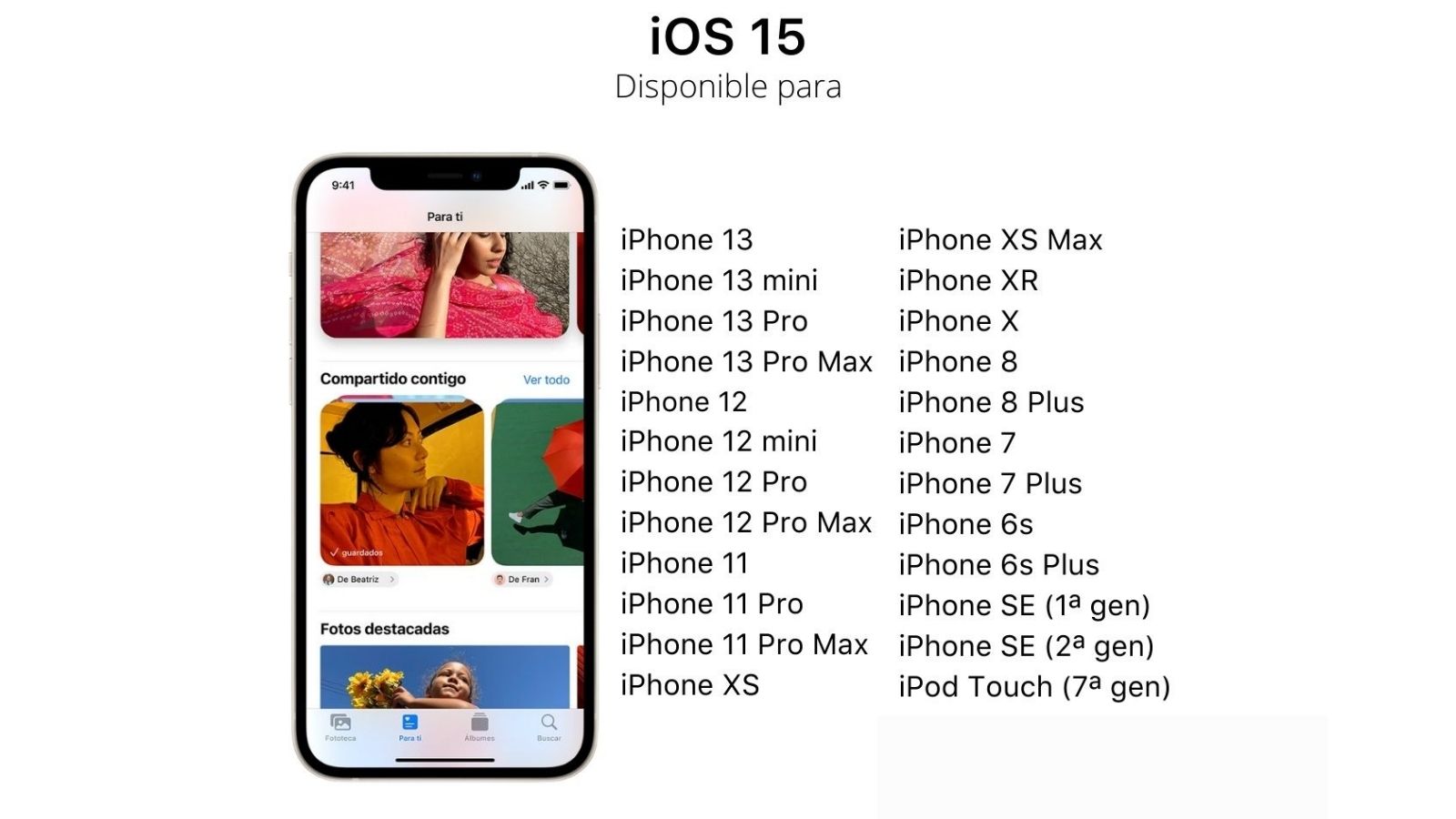 ¿Es mi iPhone compatible con el nuevo iOS 15? - Blog K-tuin