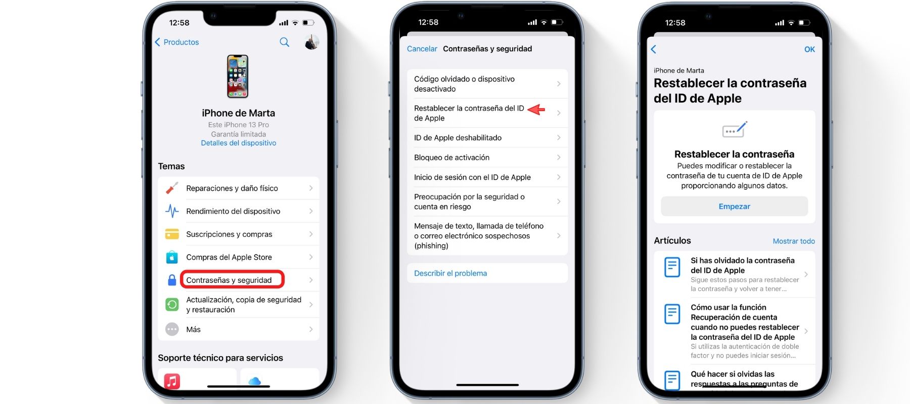 Recuperar contraseña Apple ID | Blog K-tuin